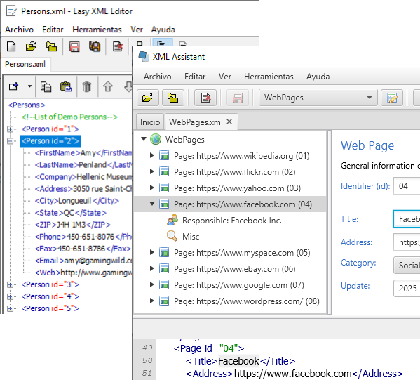 Easy XML Editor/XML Assistant - XML/XSD/XSL Software - Editar XML